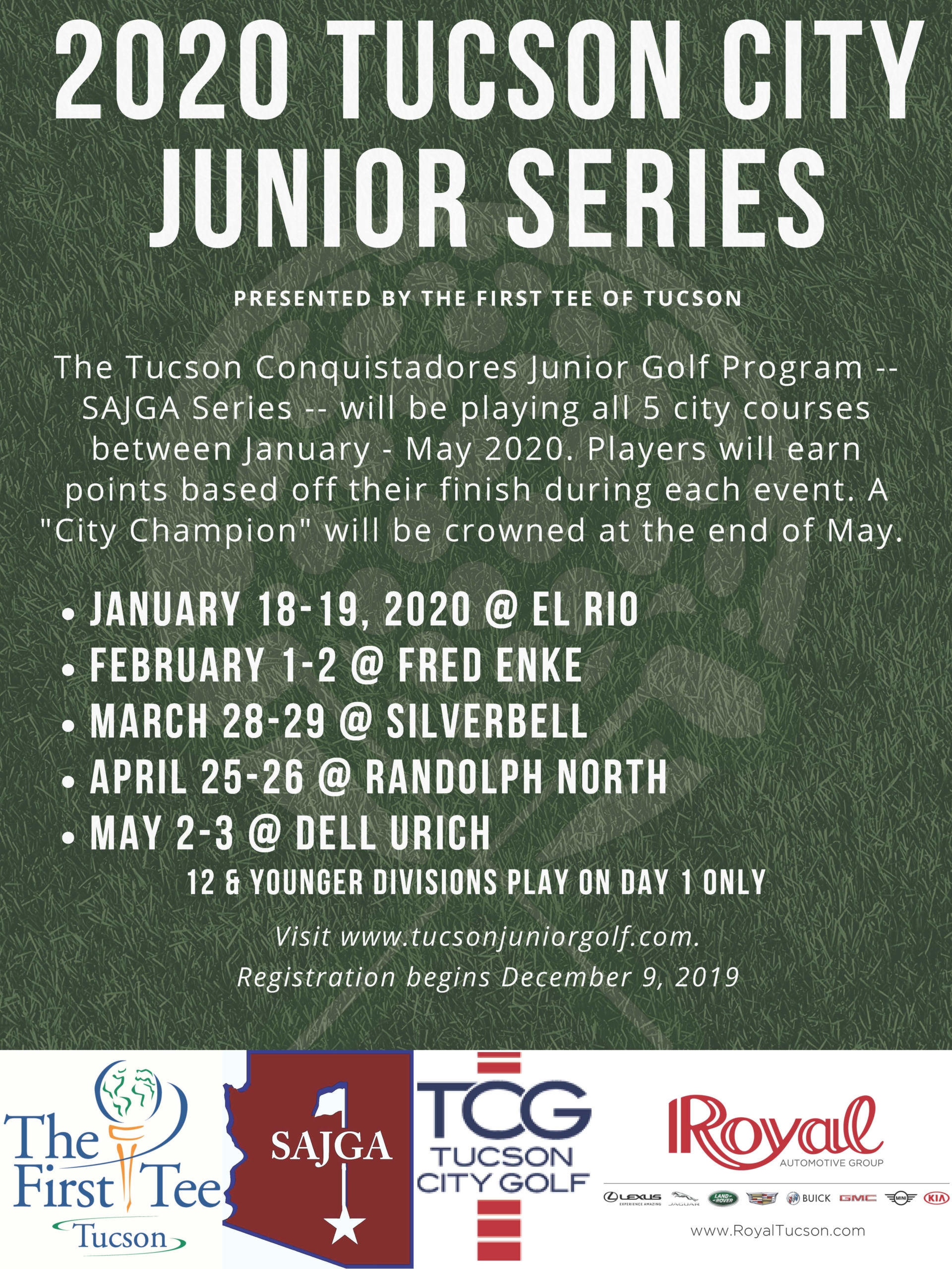 2020 Tucson City Junior Series Flyer – First Tee – Tucson